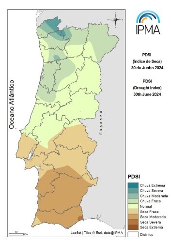 4395: Situação da Seca em Portugal a 30 de Junho de 2024 - Tempo no Algarve
