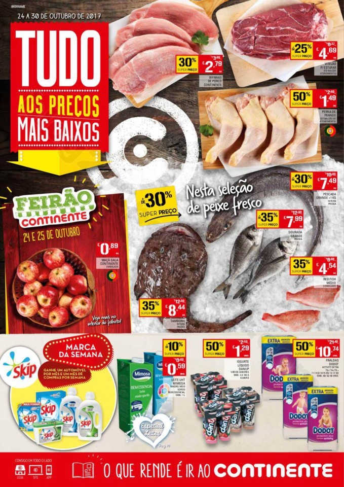 antevisão folheto Continente 24a30out | Folhetos descontos promoções