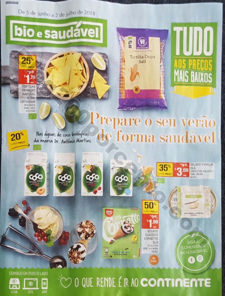 Antevisão Folheto CONTINENTE Bio e Saudável promoções de 5 junho a 2 ...